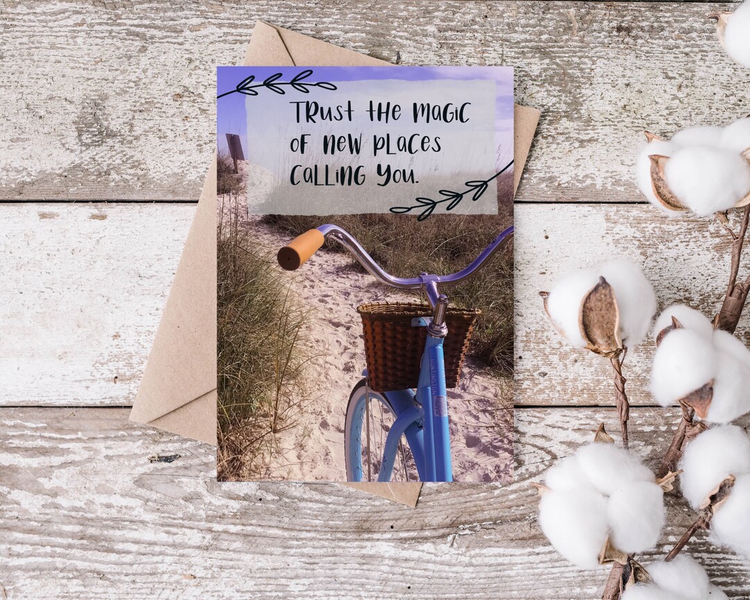 New Adventure Card: Congrats New Job, Moving Away - Etsy