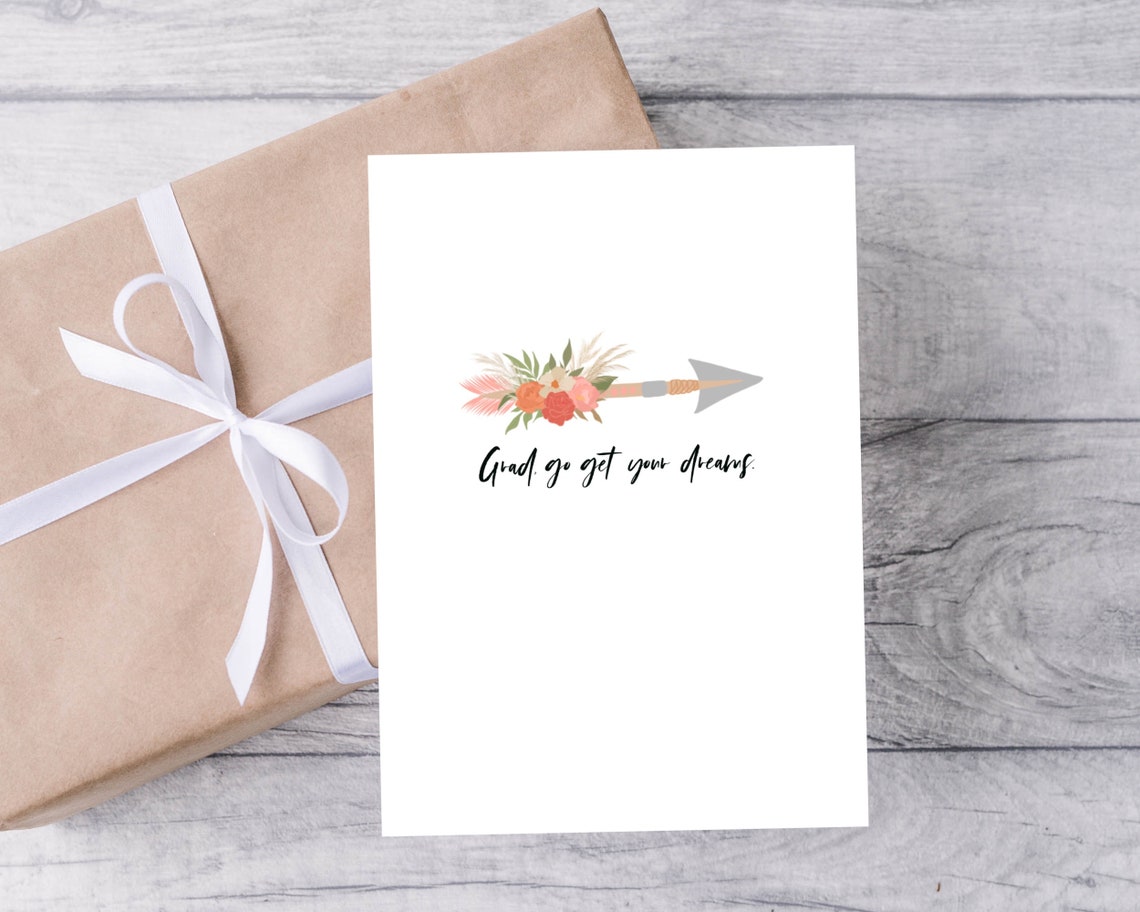 Girl Graduation Card High School College Graduation Card for | Etsy