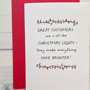 Personalized Company Christmas Card: Corporate Holiday Card for Clients ...