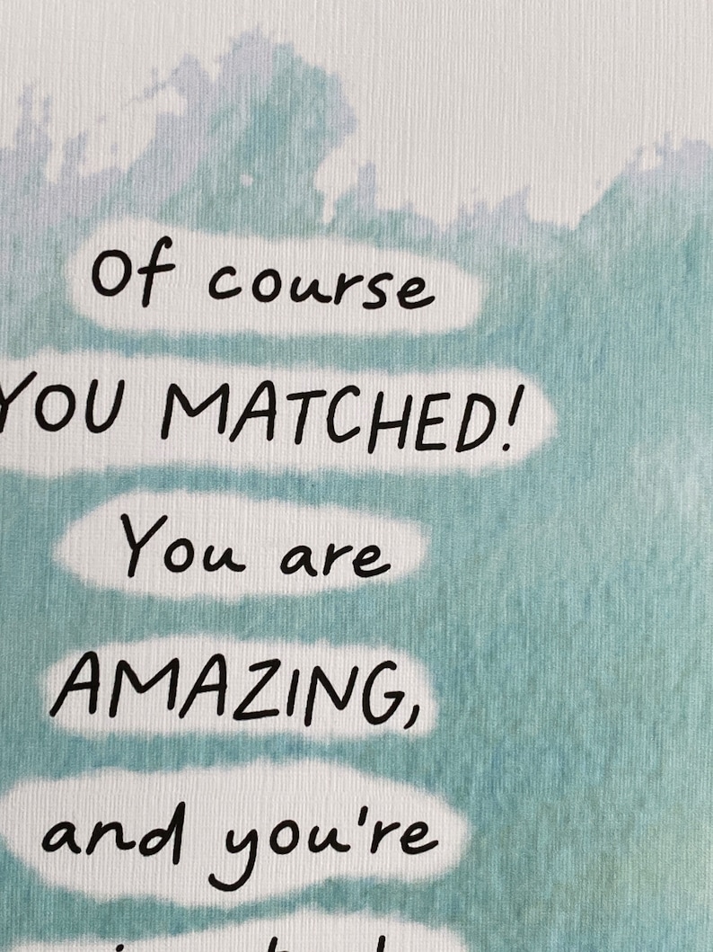 Doctor Match Day Card: Residency Congratulations - Etsy