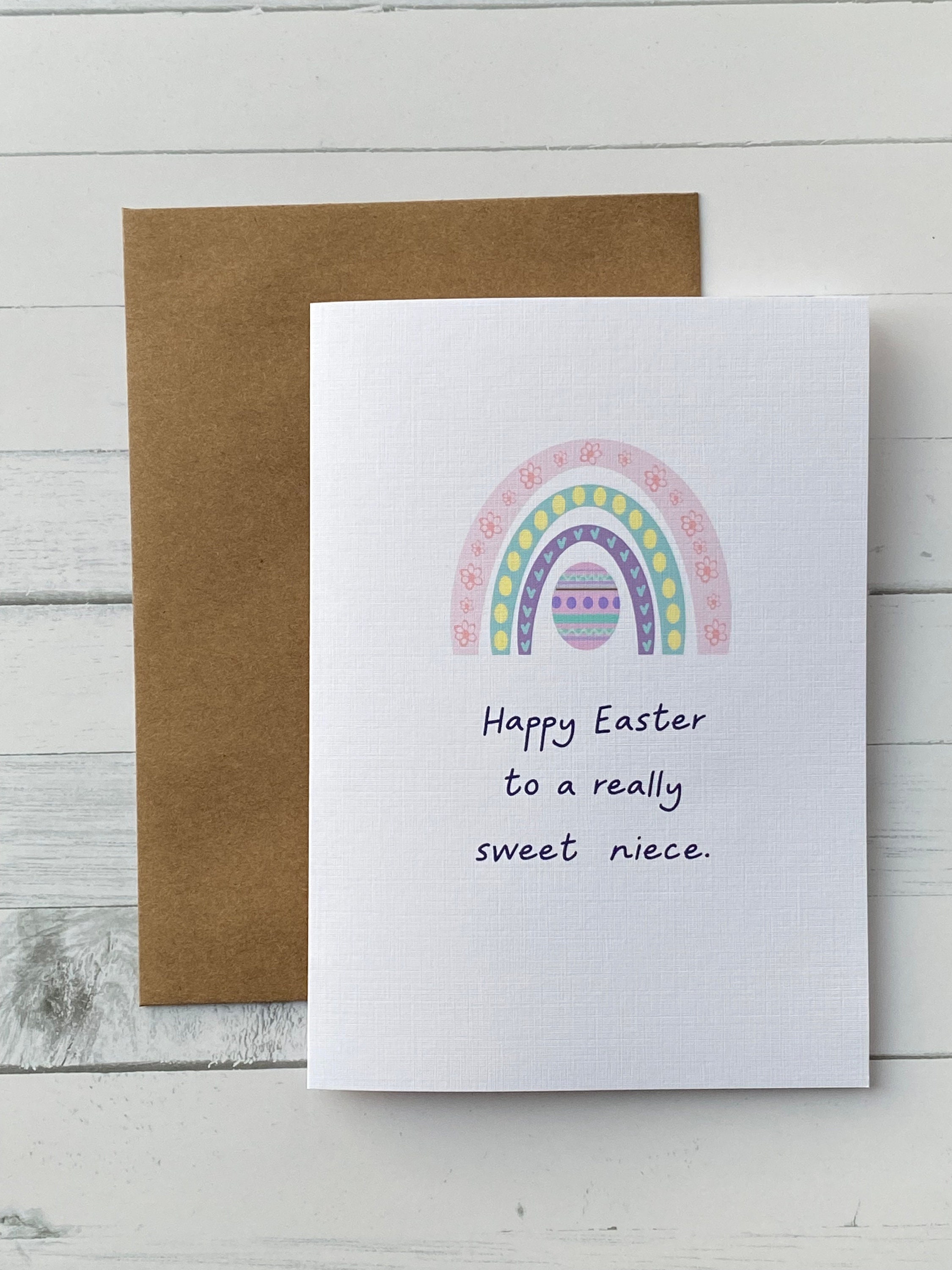 Easter Card for Niece Happy Easter Card Niece Gift From - Etsy