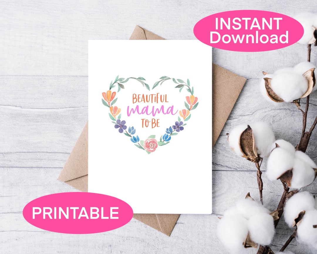 Mother to Be Mothers Day Card Printable, Printable Mama to Be ...