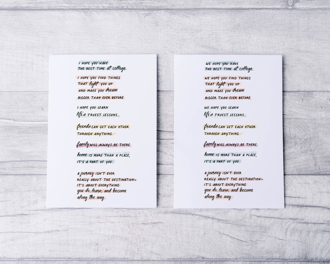 Card for Daughter Going to College, Son Leaving for College Card, Open ...