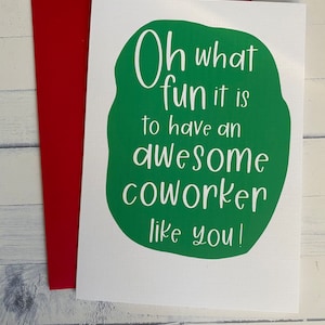 Work Christmas Cards, Fun Coworker Christmas, Work Friend Gift, Secret ...