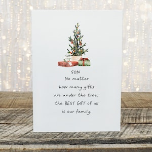 Christmas Card for My Son, Christmas Messages for Cards Son, Son Xmas ...
