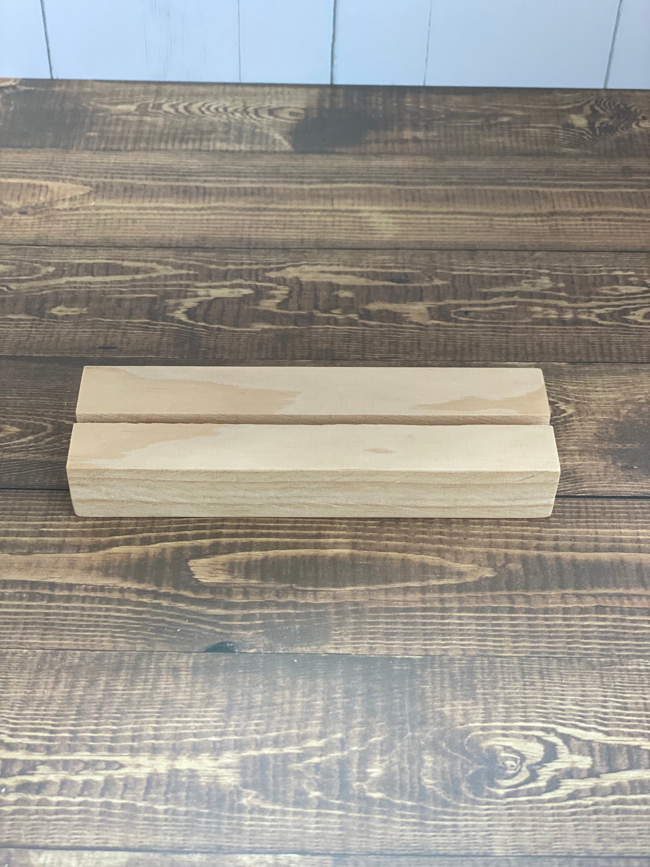 Wood Card Holder Natural Wood Photo Stand Wood Wood Menu - Etsy