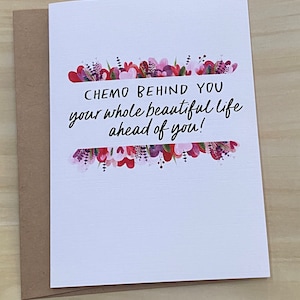 Cancer Card, End of Chemo Congratulations Card, Cancer Encouragement ...