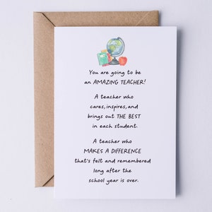 Teacher Graduation Card 2024, New Teacher Card, First Year Teacher ...