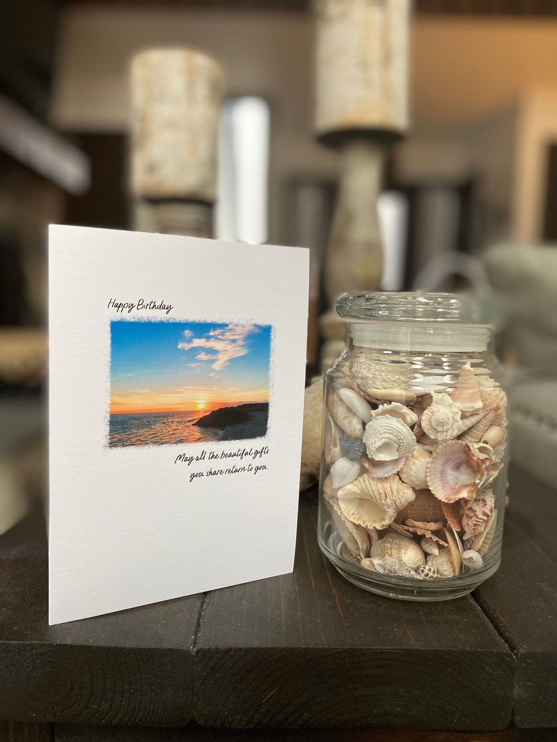 Ocean Sunrise Birthday Card: Beach Lover Gift - Etsy