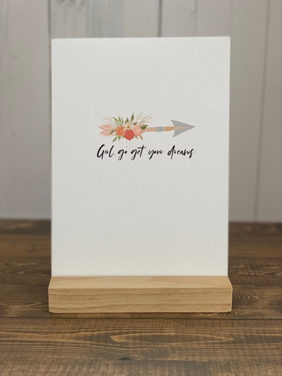 Wood Card Holder Natural Wood Photo Stand Wood Wood Menu | Etsy