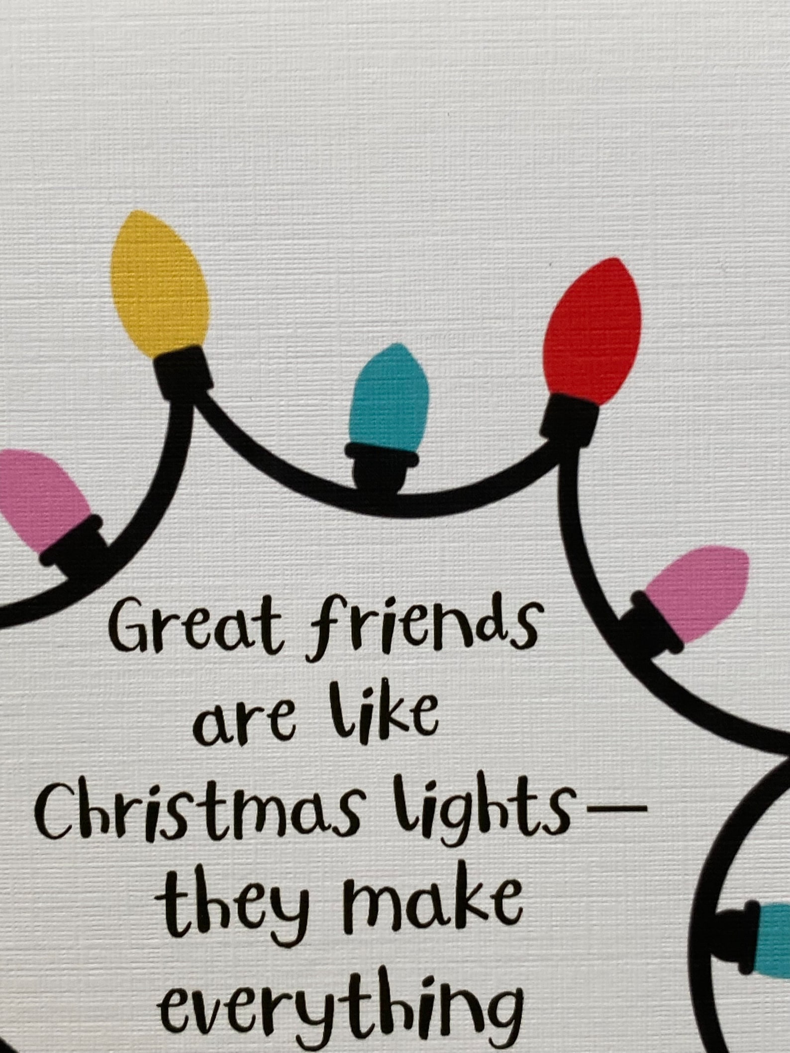 Friend Christmas Card for Best Friend Cute Friendship Cards - Etsy