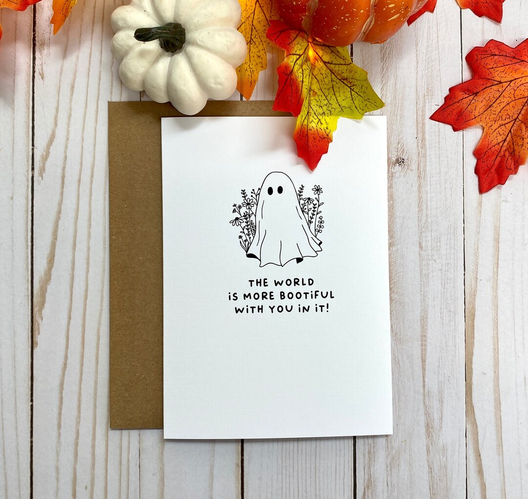 Cute Halloween Card for Girls, Ghost Halloween Card for Daughter, Happy ...