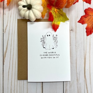 Cute Halloween Card for Girls, Ghost Halloween Card for Daughter, Happy ...