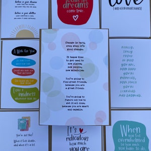 College Card Bundle, 9 Cards for College Students, Leaving for College ...