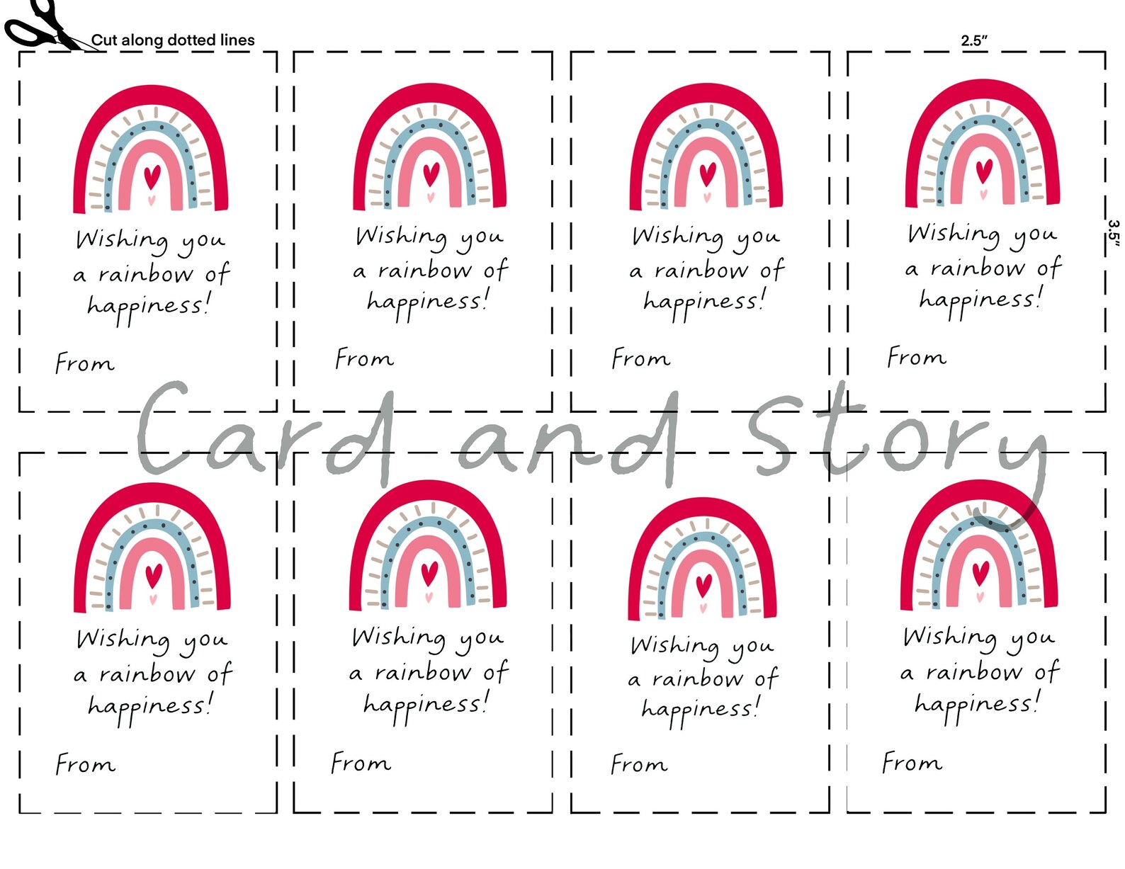 Printable Card for Teacher Printable Classroom Valentines | Etsy