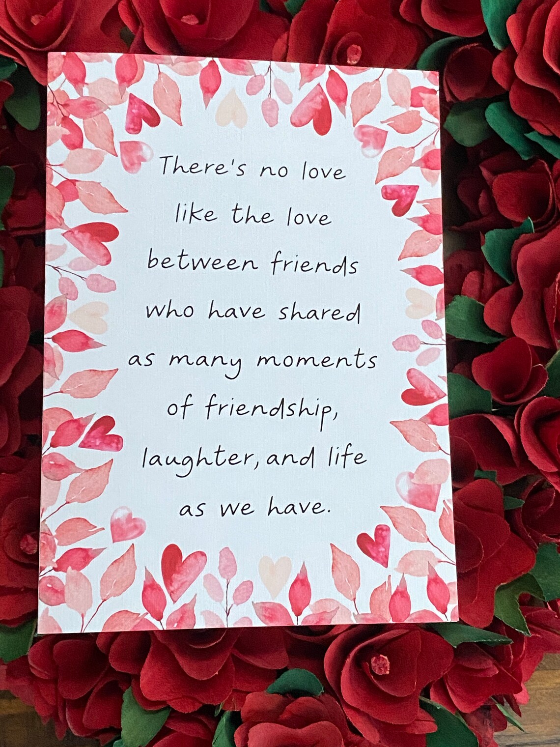 Friend Valentine Card , Valentines Day Card for Friend, Best Friend ...