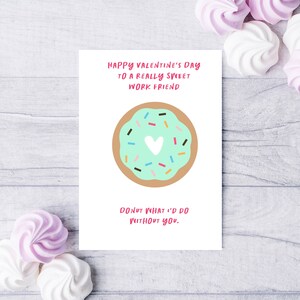Donut Puns Workplace Valentine Cards, Valentine for Coworkers, Thank ...