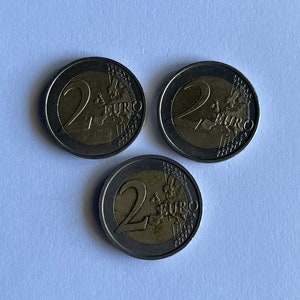 Lot X 3 2 Euro COINS 2002-2012- Commemorative of the 10th Anniversary ...