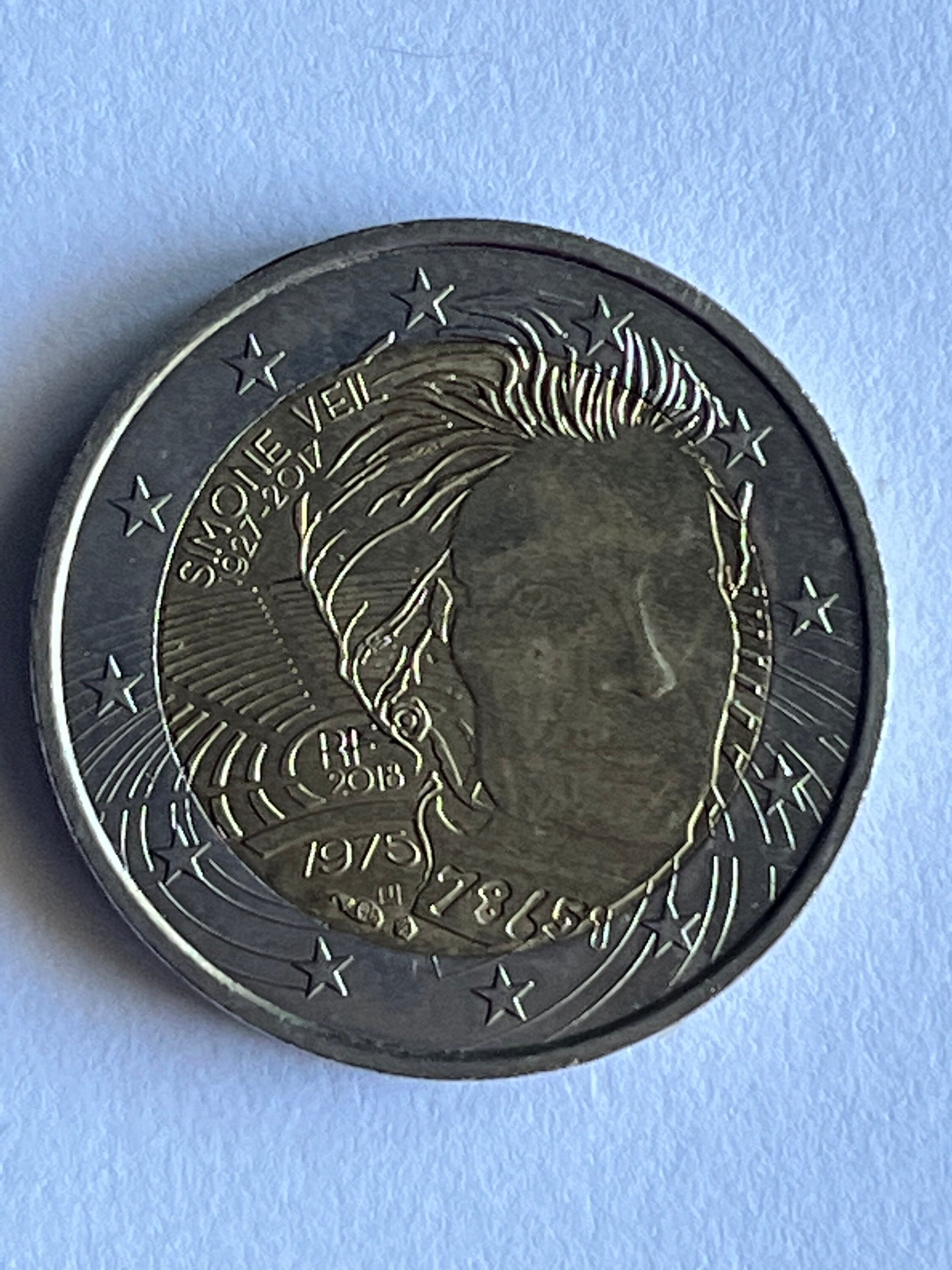 2 Euro Coin FRANCE 2017-SIMONE VEIL 1927-2017 / Collectible European ...