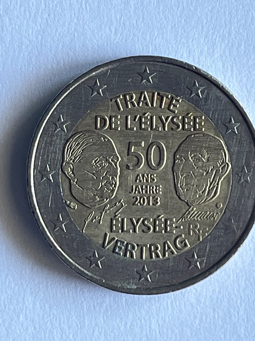 2 Euro Coin GERMANY 2013 Treaty of Elisha/ Collectible European Coins ...