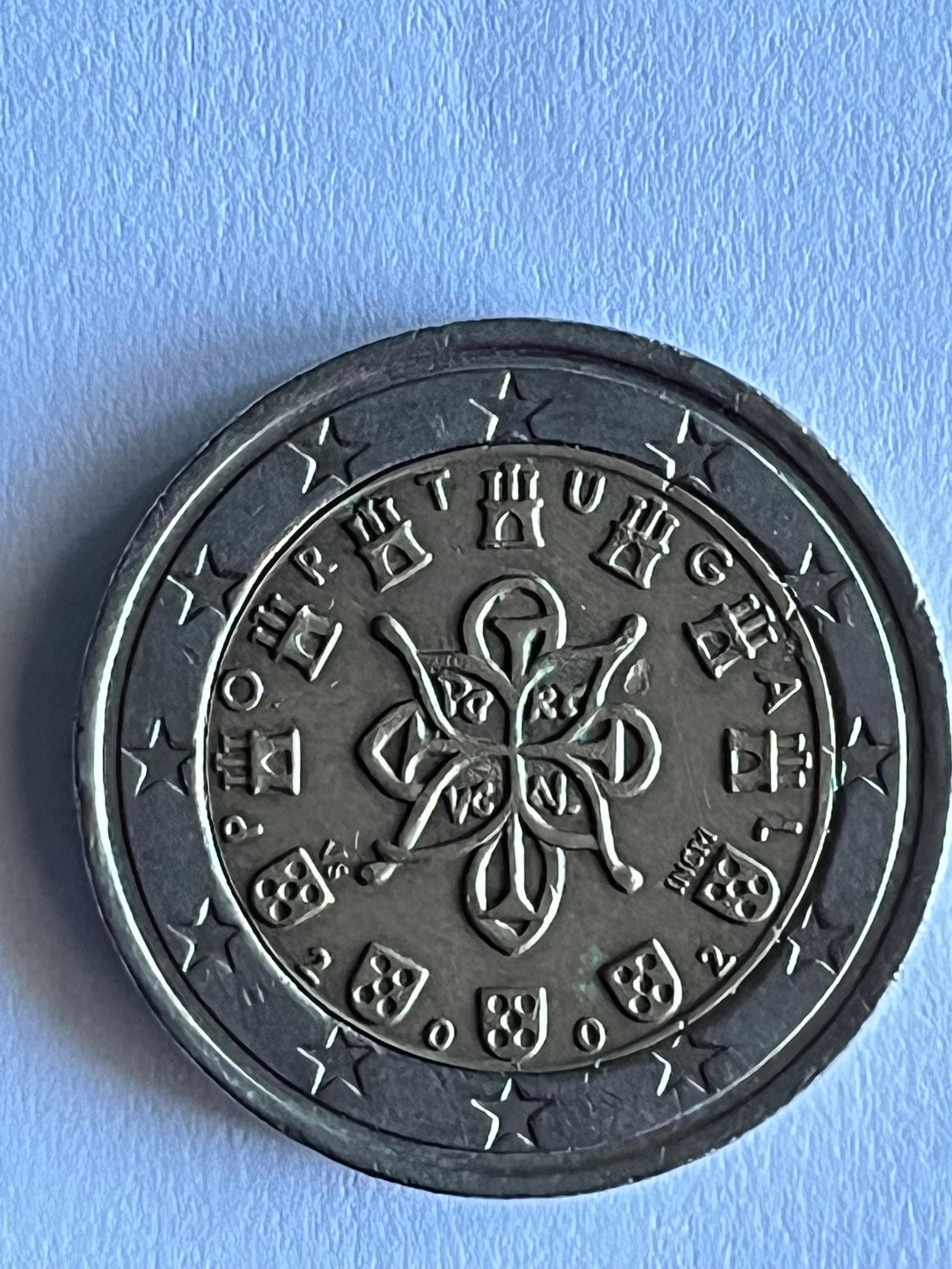 2 Euro Coin PORTUGAL 2002/ Collectible European Coin/ PORTUGAL Coin - Etsy
