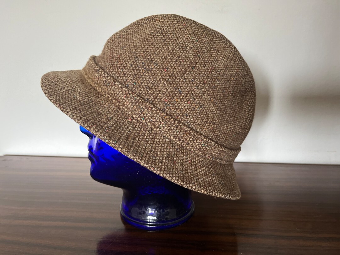 Vintage KANGOL Hat, Brown Tweed Hat, Made in England, Wool Hat - Etsy