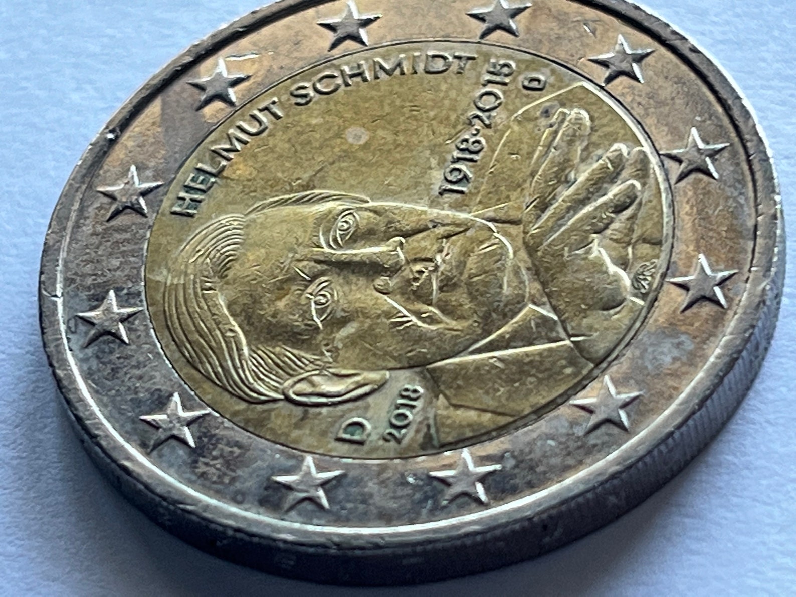 2 Euro Coin GERMANY 2018 Helmut Schmidt / Collectible European Coin ...