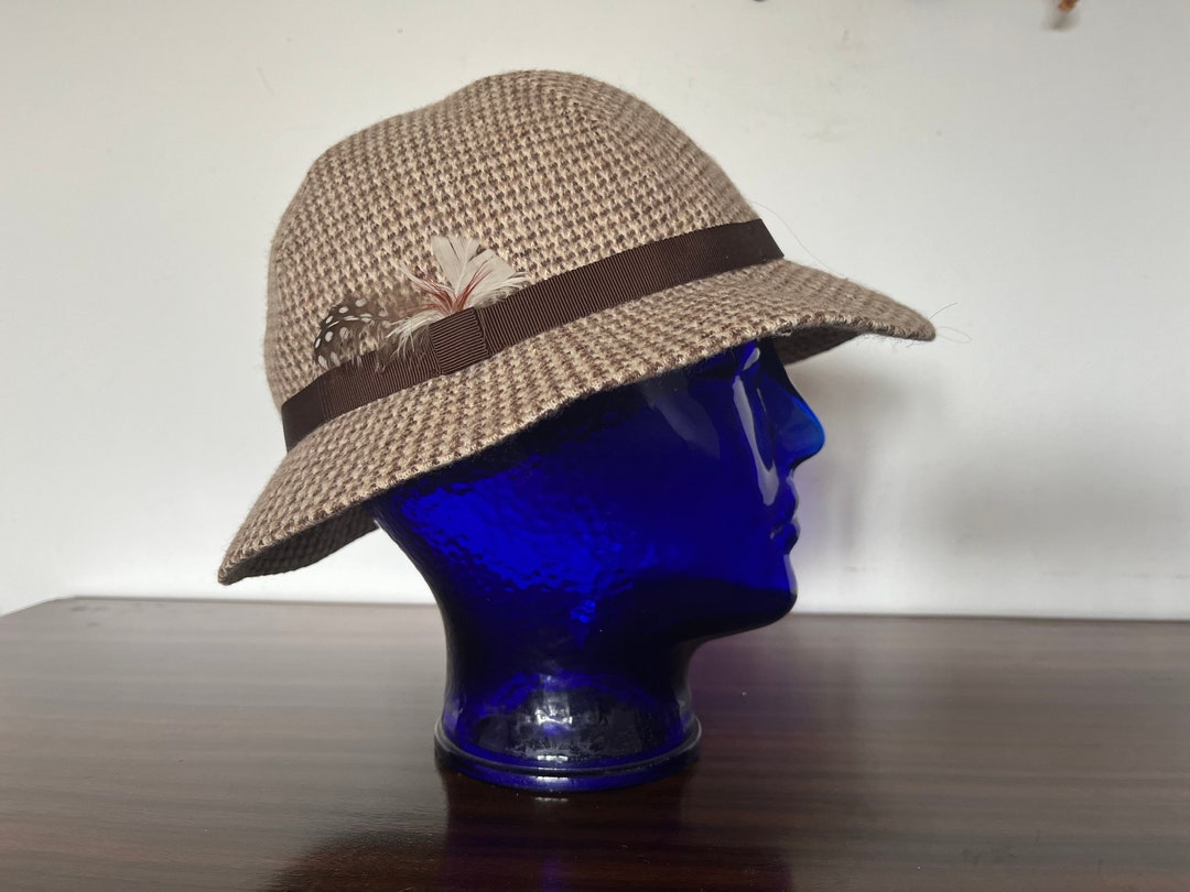 Vintage KANGOL Tweed Hat, Bucked Tweed Wool Hat, Women's Hat - Etsy