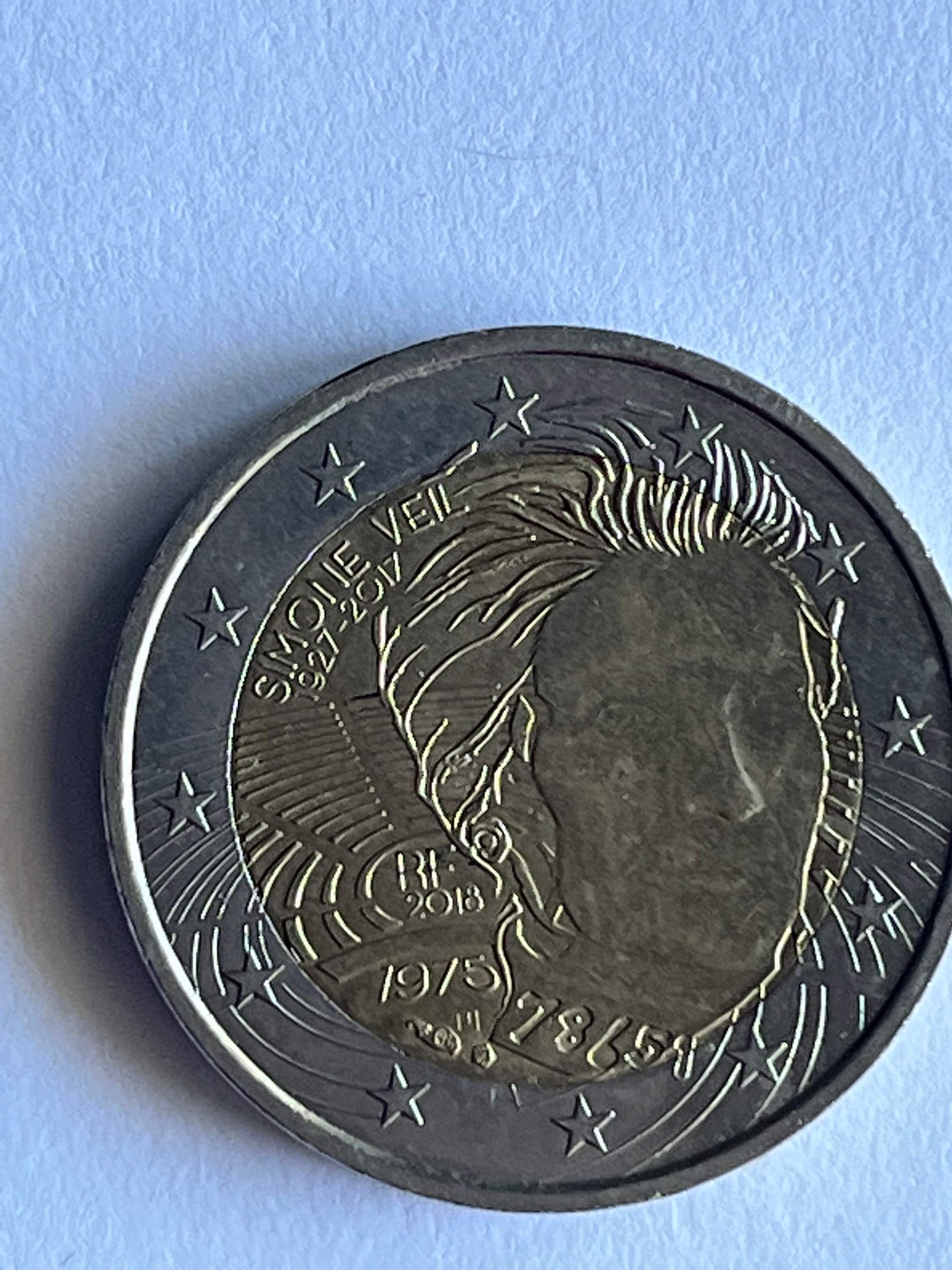 2 Euro Coin FRANCE 2017-SIMONE VEIL 1927-2017 / Collectible European ...