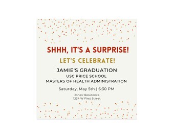 Usc Graduation Invitation - Etsy