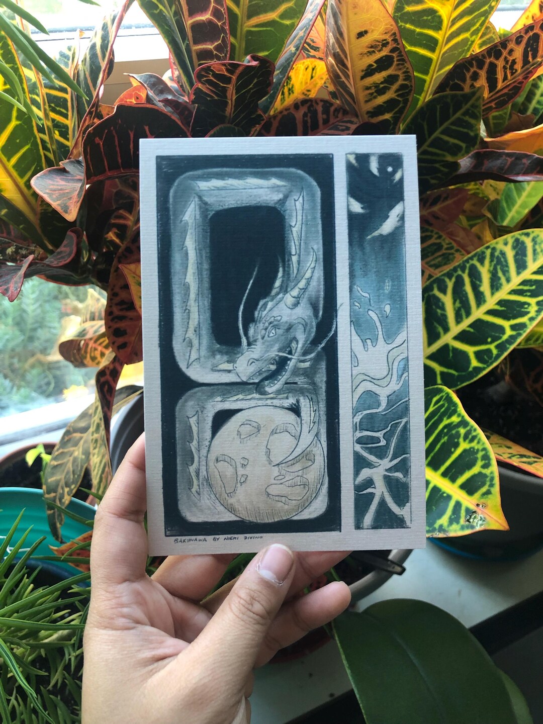 Bakunawa Postcard Print | Filipino Folklore Art Print - Etsy