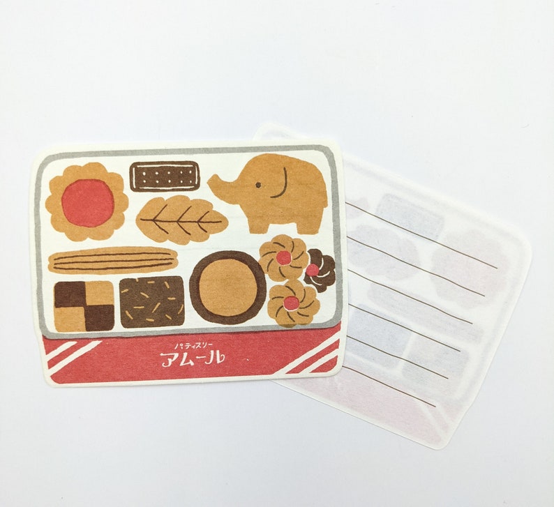 Die Cut Mini Letter Writing Set sweets / Furukawashiko - Etsy