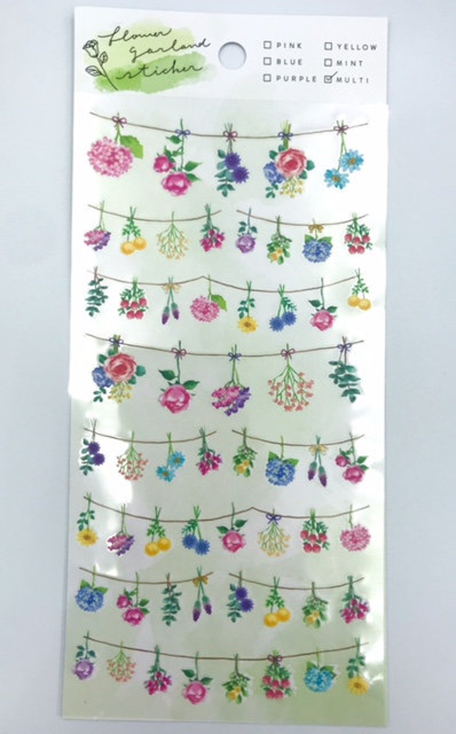 Flower Garland Sticker multi / MIND WAVE /floral - Etsy Australia