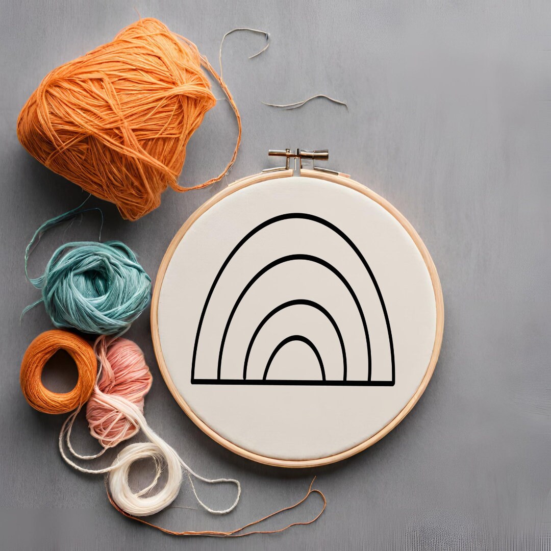 Punch Needle Patterns for Beginners Rainbow Punch Needle Punch Needle ...