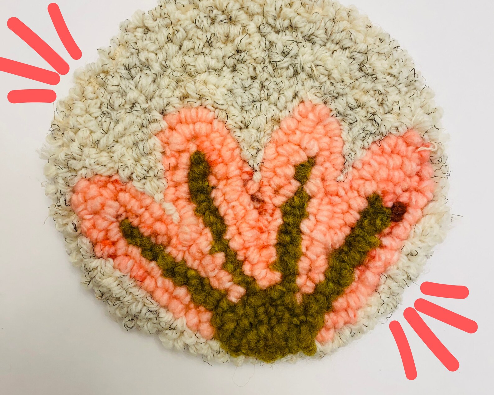 Punch Needle Patterns Mug Rug Patterns Punch Needle Coaster - Etsy