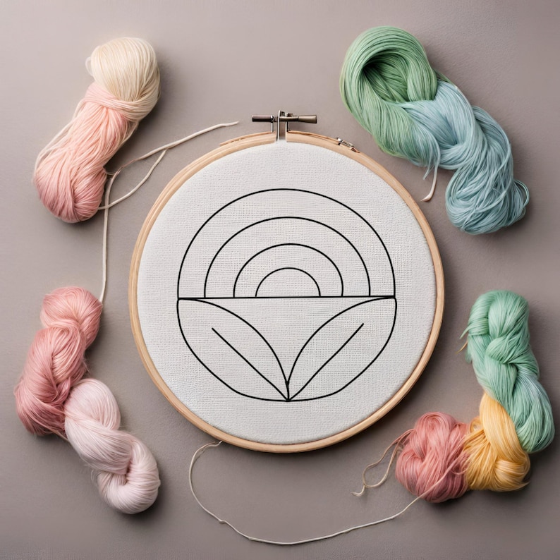 Rainbow Punch Needle Patterns for Beginners Punch Needle PDF - Etsy