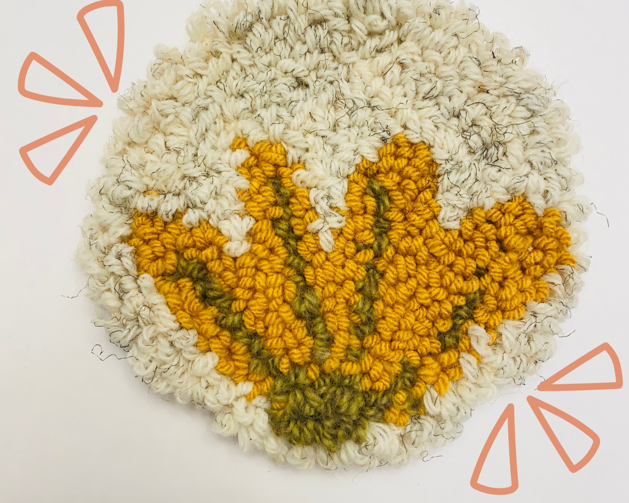 Punch Needle Patterns Mug Rug Patterns Punch Needle Coaster - Etsy