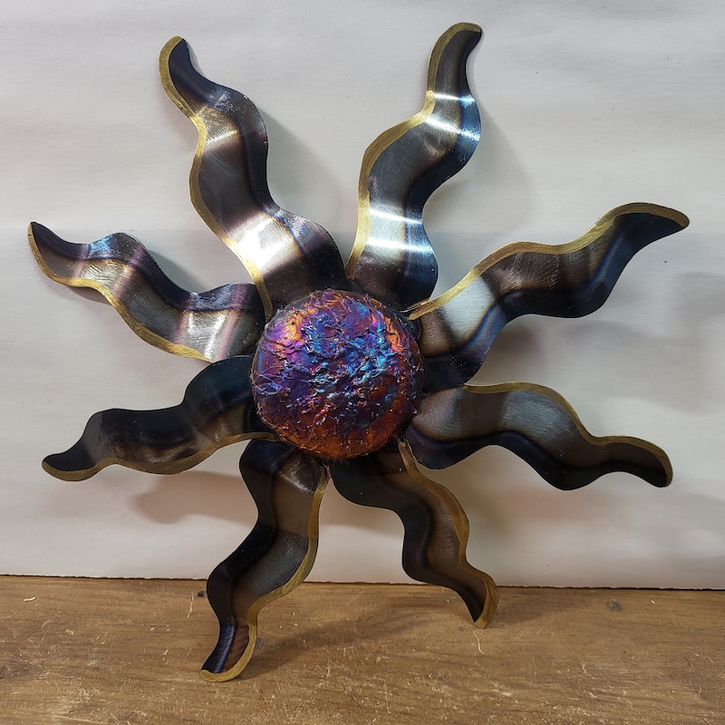 Copper Sun Wall Art - Etsy