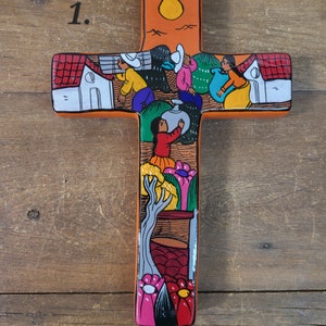 Hand Painted Cross - Etsy