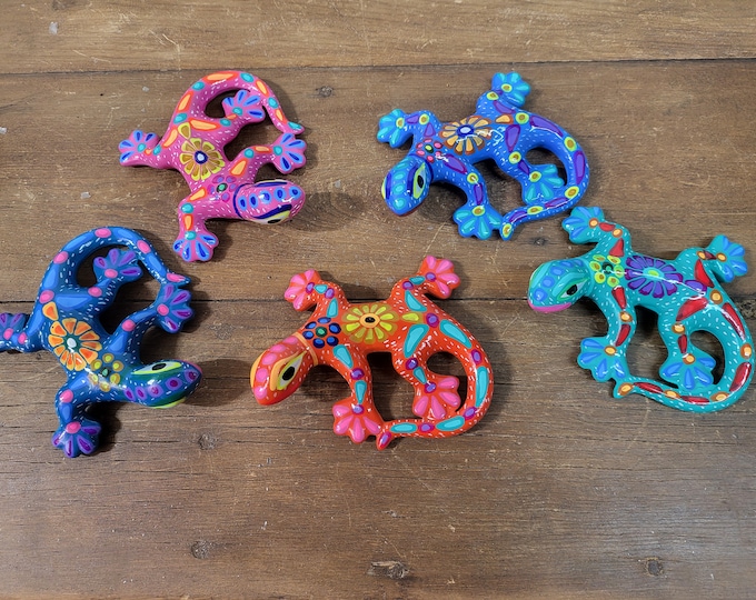 Gecko Lizard Metal Wall Decor Tropical Tiki Decor Set of 2 - Etsy