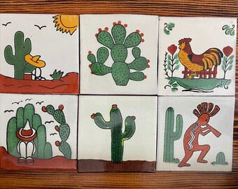 Cactus Ceramic Tile | Etsy