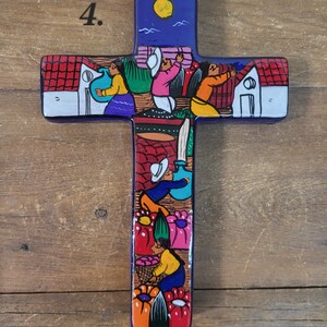 Hand Painted Cross - Etsy