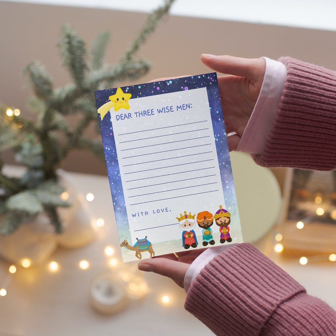 Printable Three Wise Men Letter Letter to Wise Men Wise Men - Etsy