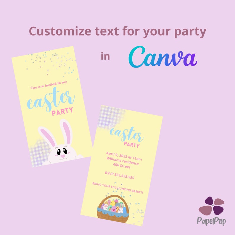 Editable Easter Animated Digital Invitation Easter Digital - Etsy