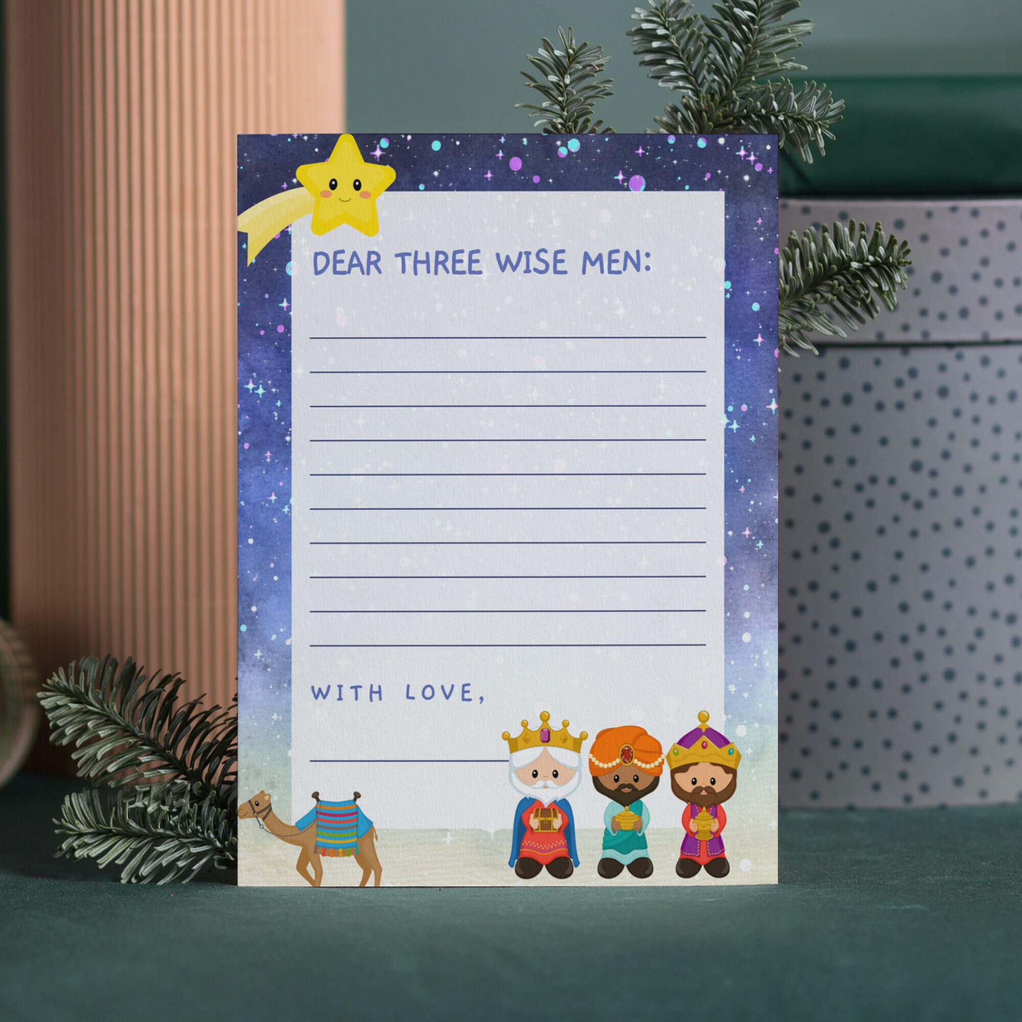Printable Three Wise Men Letter Letter to Wise Men Wise Men - Etsy