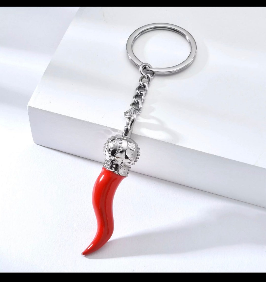 Italian Horn Keychain - Etsy