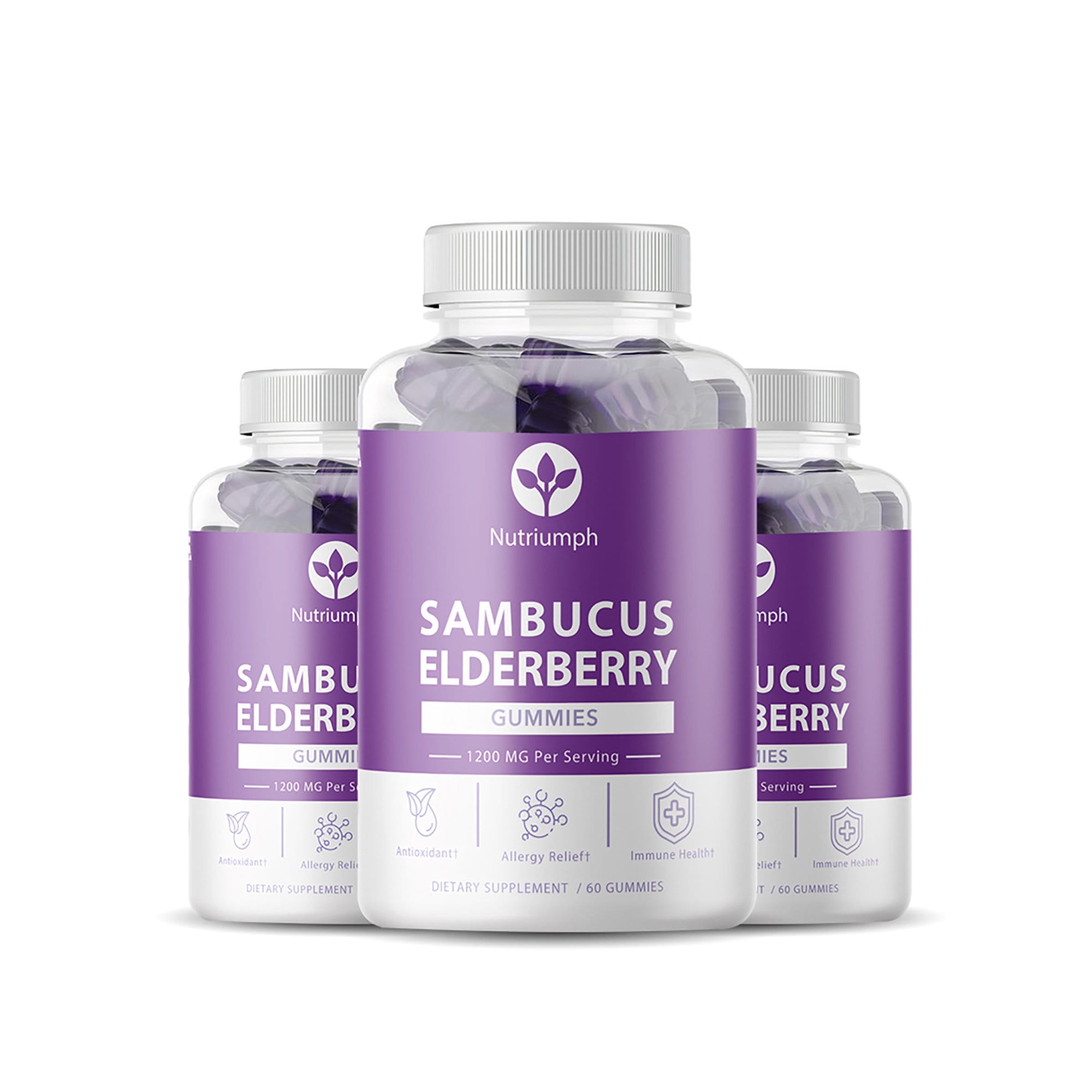Sambucus Elderberry Gummies Herbal Supplement With Zinc and | Etsy
