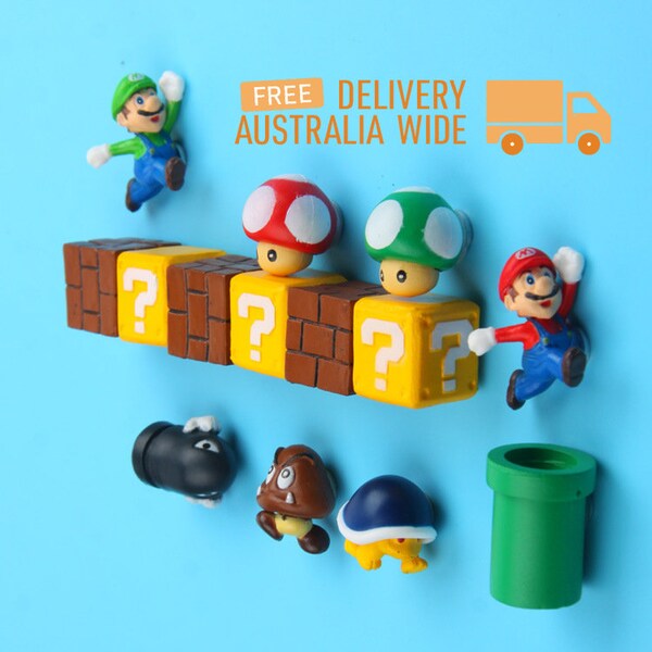 Super Mario Magnets - Etsy