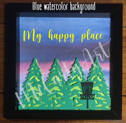 Disc Golf Trees Shadow Box - Etsy