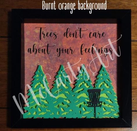 Disc Golf Trees Shadow Box - Etsy